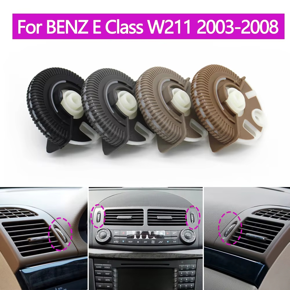 สําหรับ Mercedes BENZ E Class W211 2 ชิ้นชุดรถด้านหน้าด้านหลังเครื่องปรับอากาศ AC Vent Rolling ...