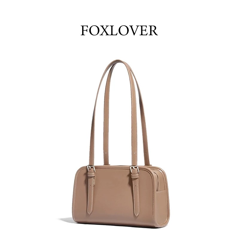 Foxlover กระเป๋าสะพายทรงสี่เหลี่ยมเรียบง่ายสไตล์เกาหลีกระเป๋าสะพายไหล่เรียบง่ายกระเป๋าสตางค์ ...