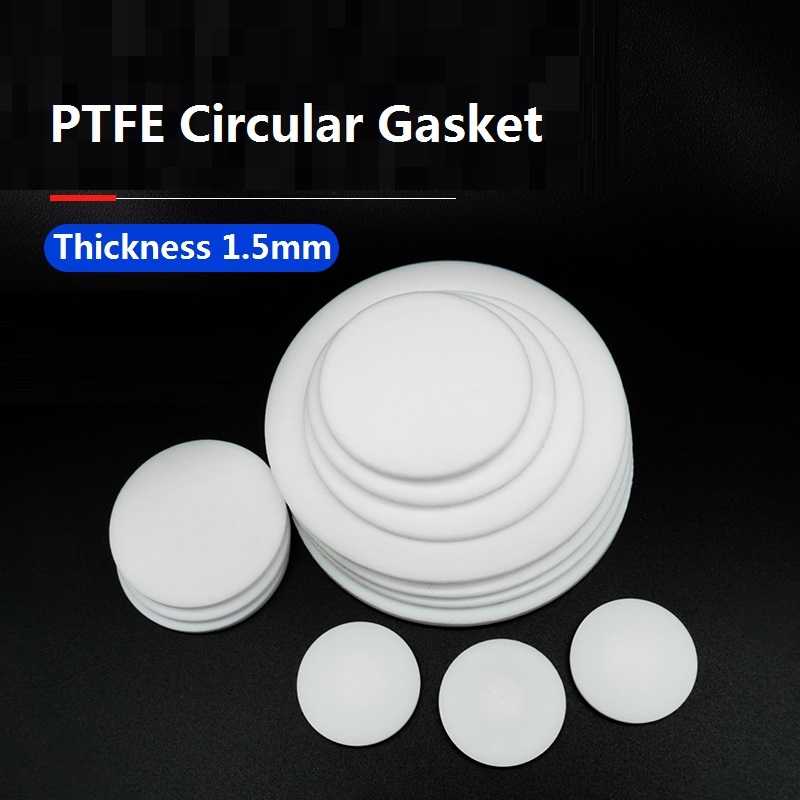 Ptfe Solid Circular ปะเก็น 1.5 มม.Polytetrafluoroethylene Round Disc ...