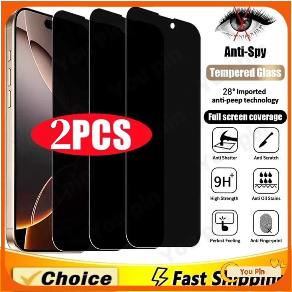 2 ชิ้น Anti-Spy ความเป็นส่วนตัวกระจกนิรภัย Redmi 12C 14C A4 หมายเหตุ 14 A3 13C 12 10C 10 9C 9T ...