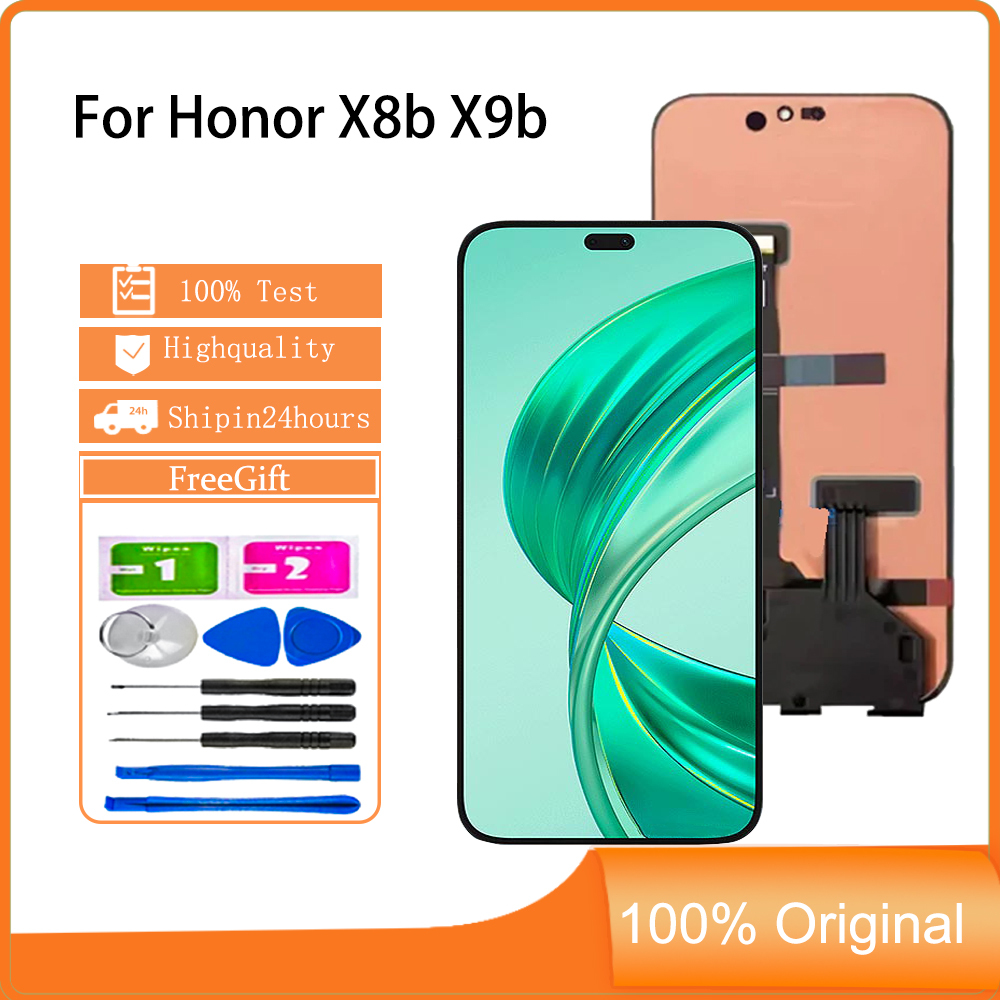 จอแสดงผล AMOLED ดั้งเดิม Honor X8b X9b 5G เปลี่ยนหน้าจอสัมผัส LCD ...