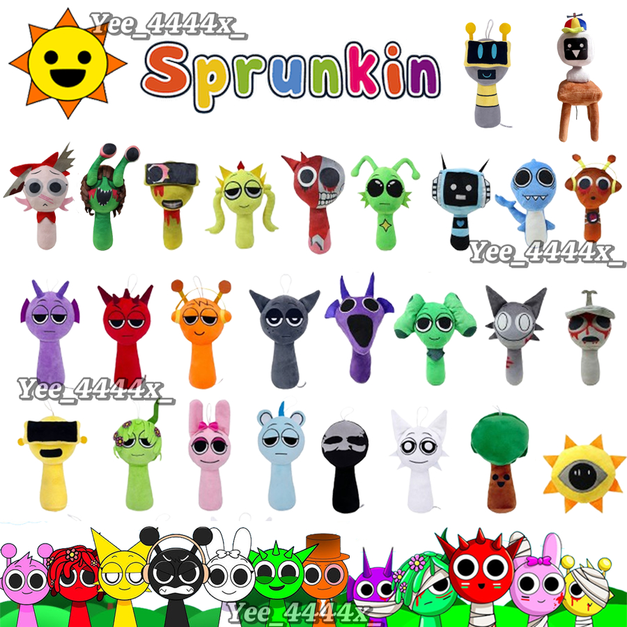 เกม Sprunki Incredibox ตุ๊กตาตุ๊กตารูปแบบต่างๆ Sprunki เพลงรูป Plushies ...