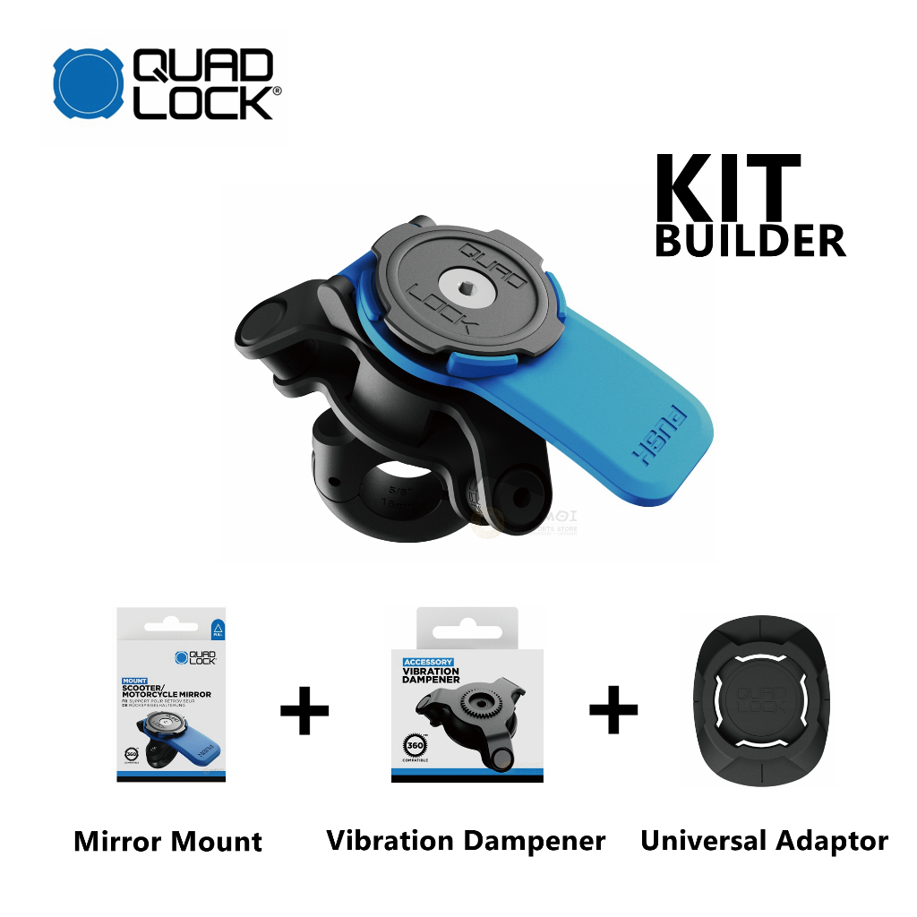 Quad Lock Mirror Mount scooter/Motorcycle - ขายึดโทรศัพท์มือถือ Mirror Mount สําหรับรถ ...