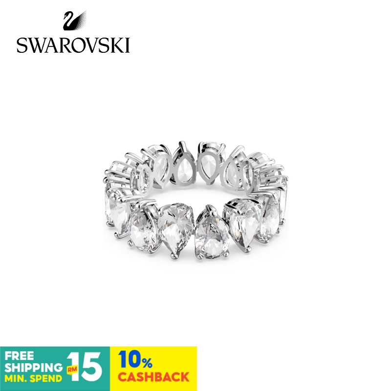 Swarovski Matrix Vittore Water Drop แหวนคริสตัลรูปลูกแพร์เครื่องประดับ ...