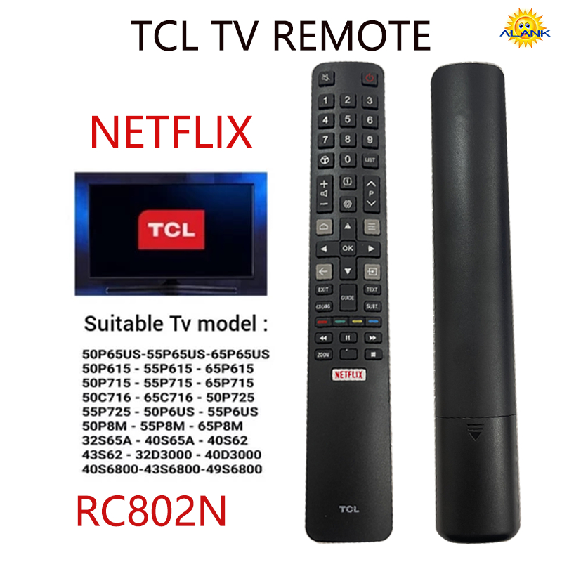 ของแท้ remote รีโมททีวี รีโมท TCL LCD TV RC802N YAI1 RC802N YAI4 49C2US ...