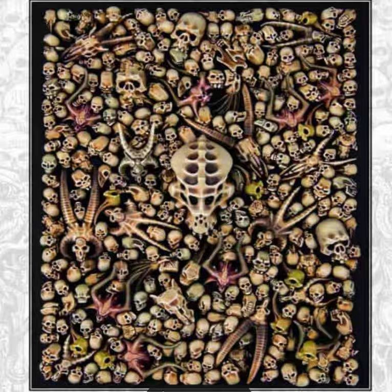 1208001โมเดลเรซิ่น โมเดลสีขาว ฉากแพลตฟอร์ม Modeling Skull Citadel ...