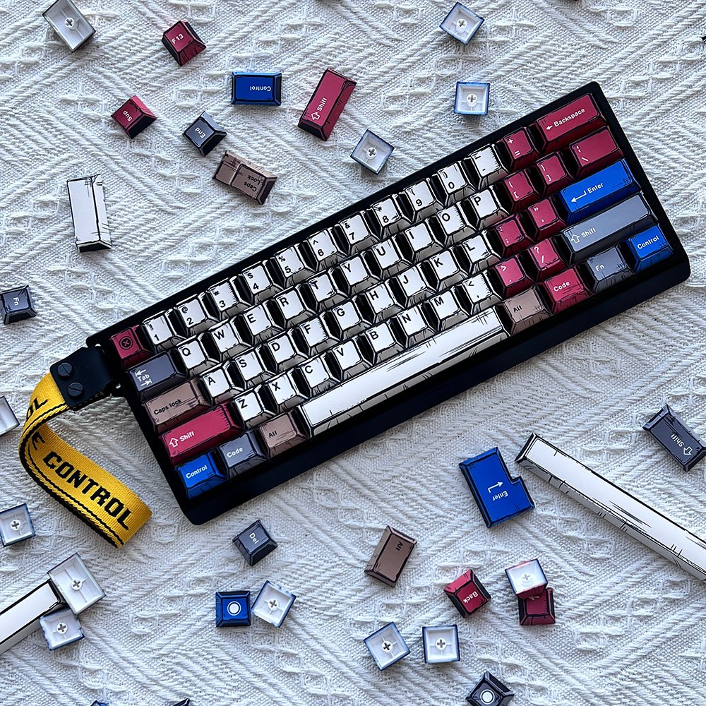 Comic style keycaps PBT cherry profile 151key Dye-sub | Shopee Thailand