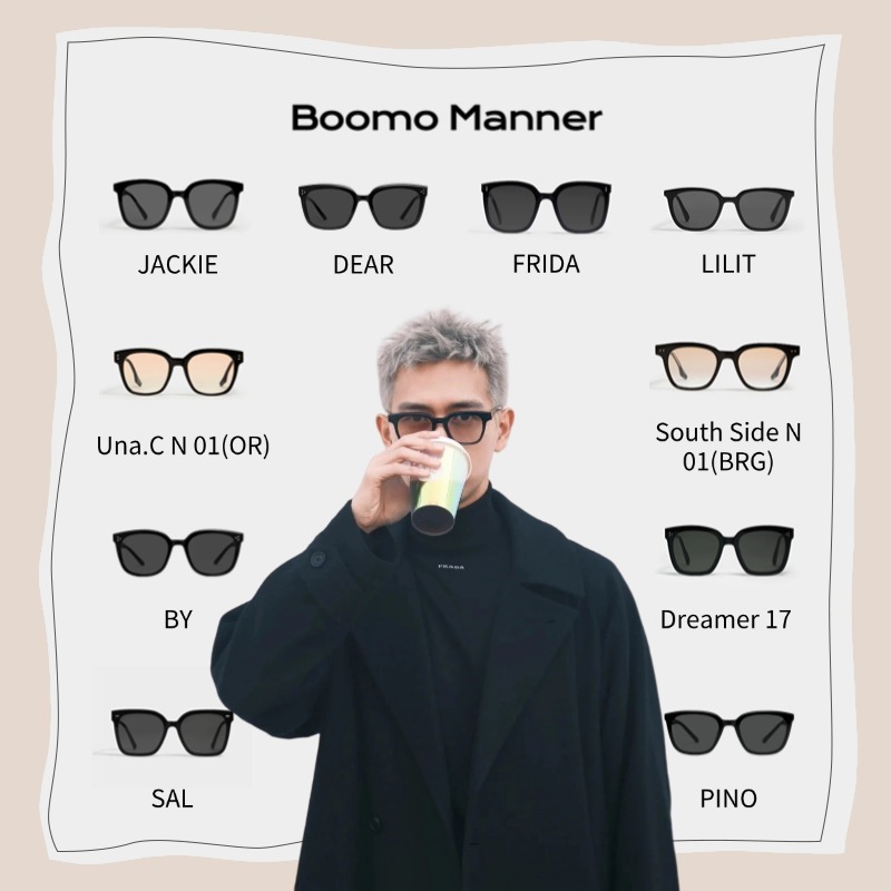 Boomo Manner - คอลเลกชันแว่นกันแดด Acetate ทรงสี่เหลี่ยม [3003] | Shopee Thailand