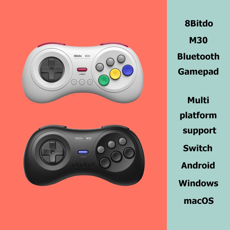 8bitdo M30 บลูทูธGamepadสําหรับNintendo Switch PC macOS SteamและAndroid ...
