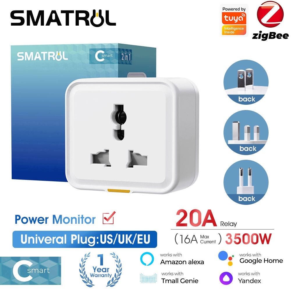 Smatrul Tuya Zigbee สมาร์ทโฮม 3500W Universal Plug Socket Power Monitor ... Smatrul Tuya Zigbee สมาร์ทโฮม 3500W Universal Plug Socket Power Monitor ...