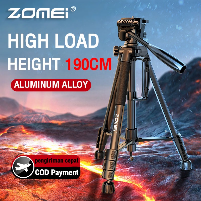 Camera tripod Zomei Q188 190cm ขาตั้งกล้องอลูมิเนียมอัลลอยด์พร้อม PTZ 3 ...