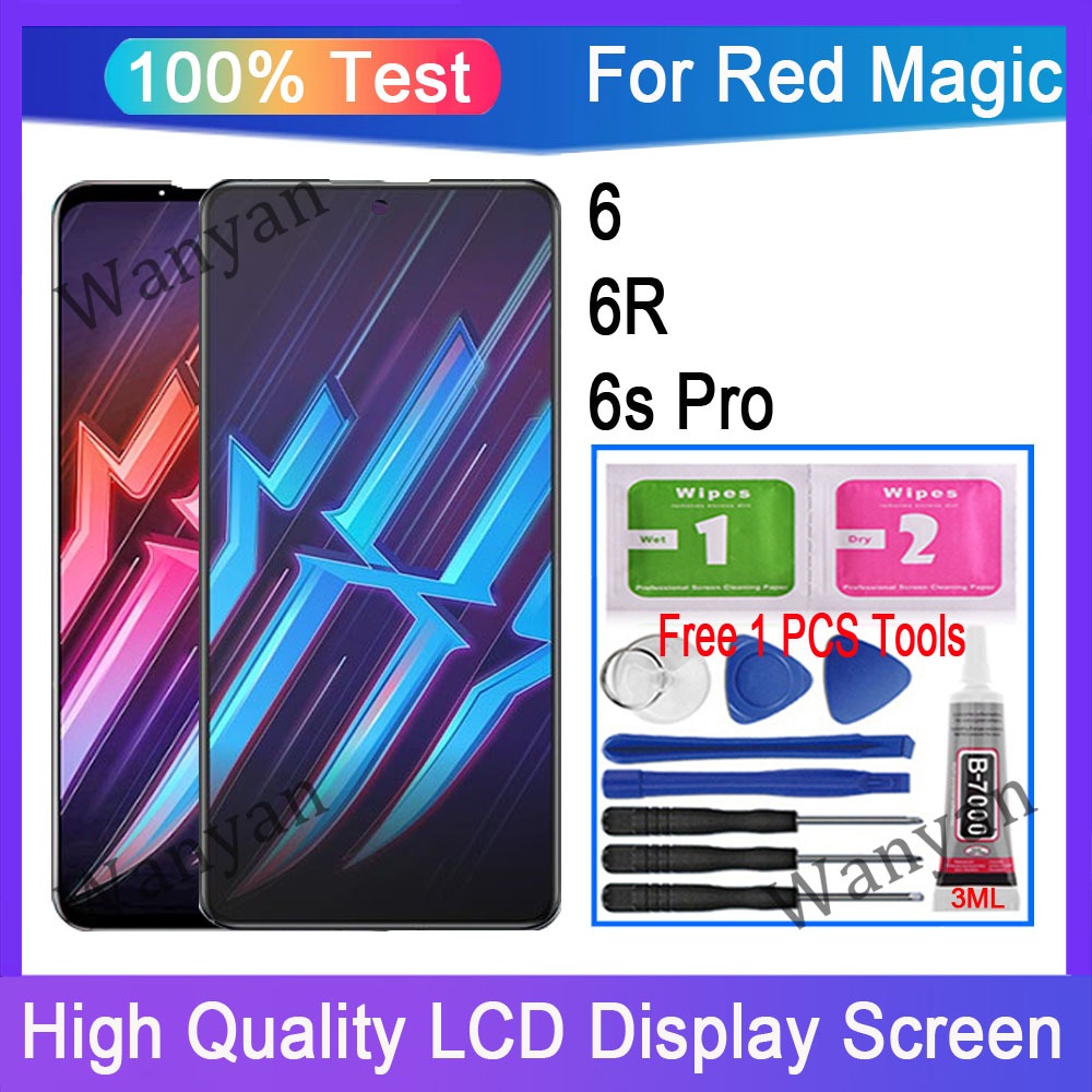 หน้าจอ LCD Red Magic 6, 6R, 6S Pro, เปลี่ยนหน้าจอสัมผัสจอแสดงผล LCD ...