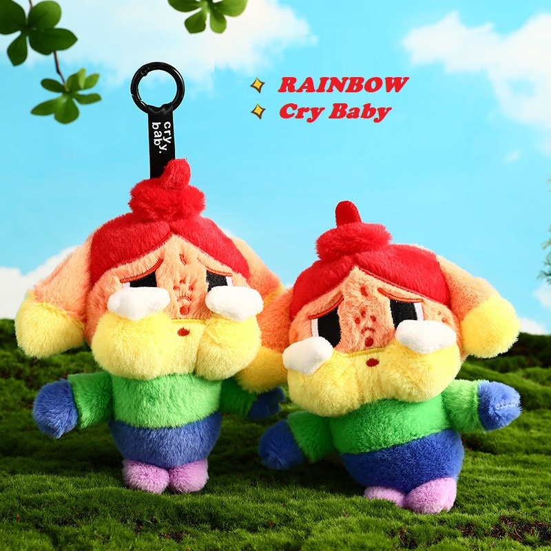 POP Rainbow Cry Baby Cheer up, Cry Baby ซีรีส์ ขนยาว ตุ๊กตา จี้ ...