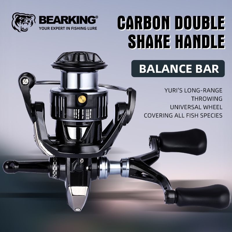 Bearking YURI Ultralight Carbon Double Handle Long Cast Spinning Reel 5 ...