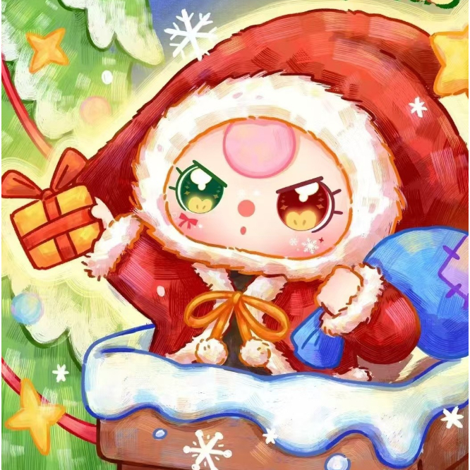 Baby THREE BABY 3 ปี 400% 2nd Generation Christmas Series Plush Mystery ...