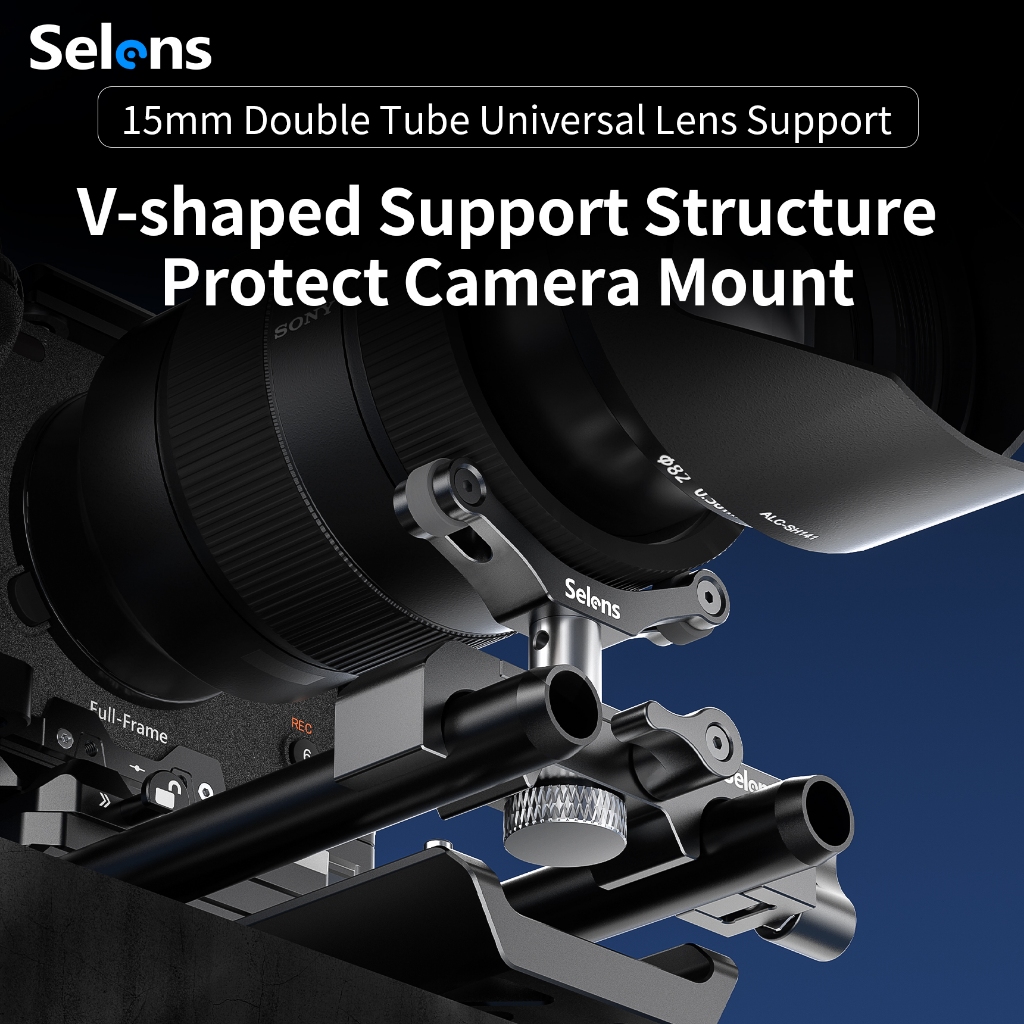 Selens 15 มม. โครงสร้างรองรับรูปตัว V สากลรองรับเลนส์หลอดคู่สําหรับ ...