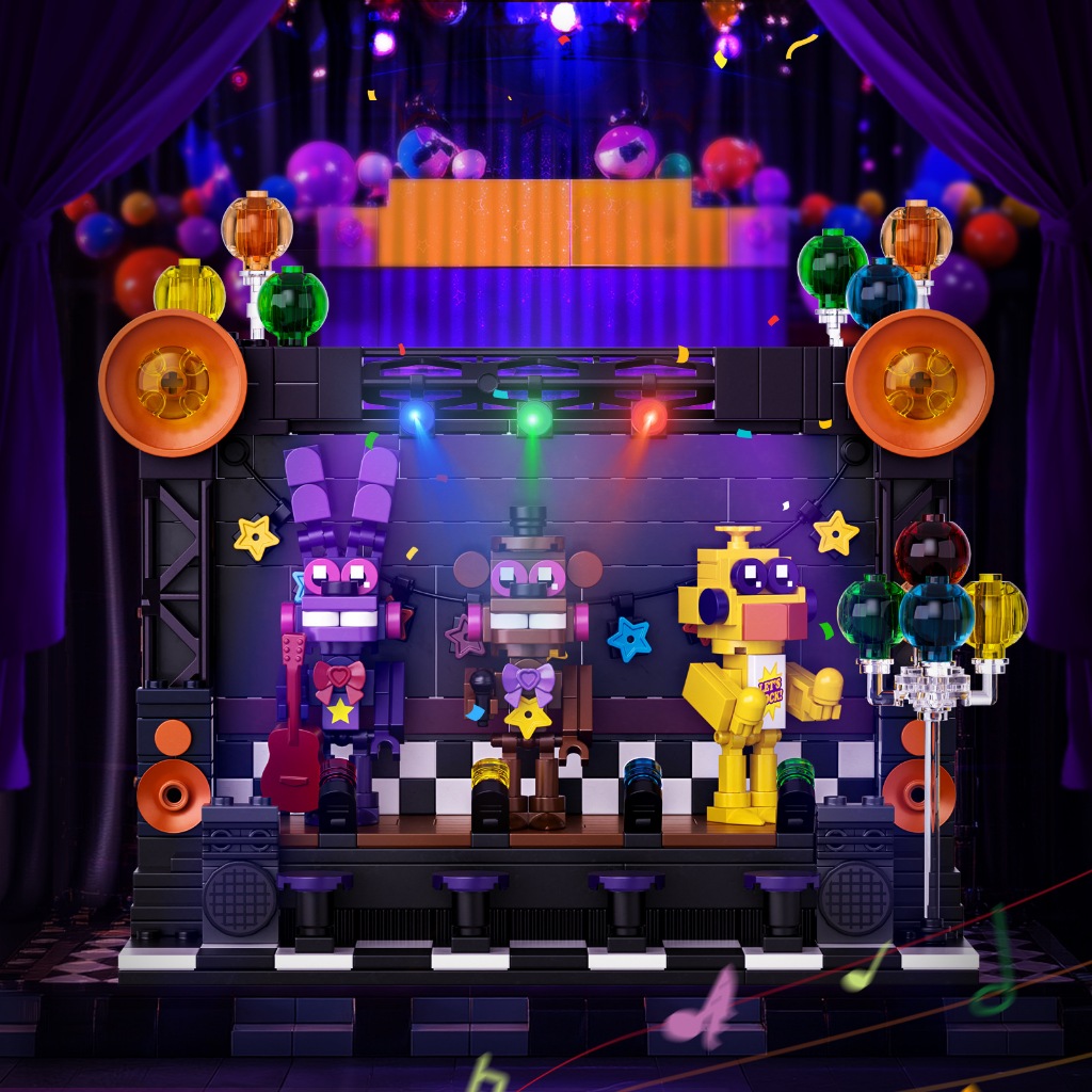 Midnight bear Game series ของเล่นหมี Rock star บล็อกตัวต่อเวทีหลัก ...