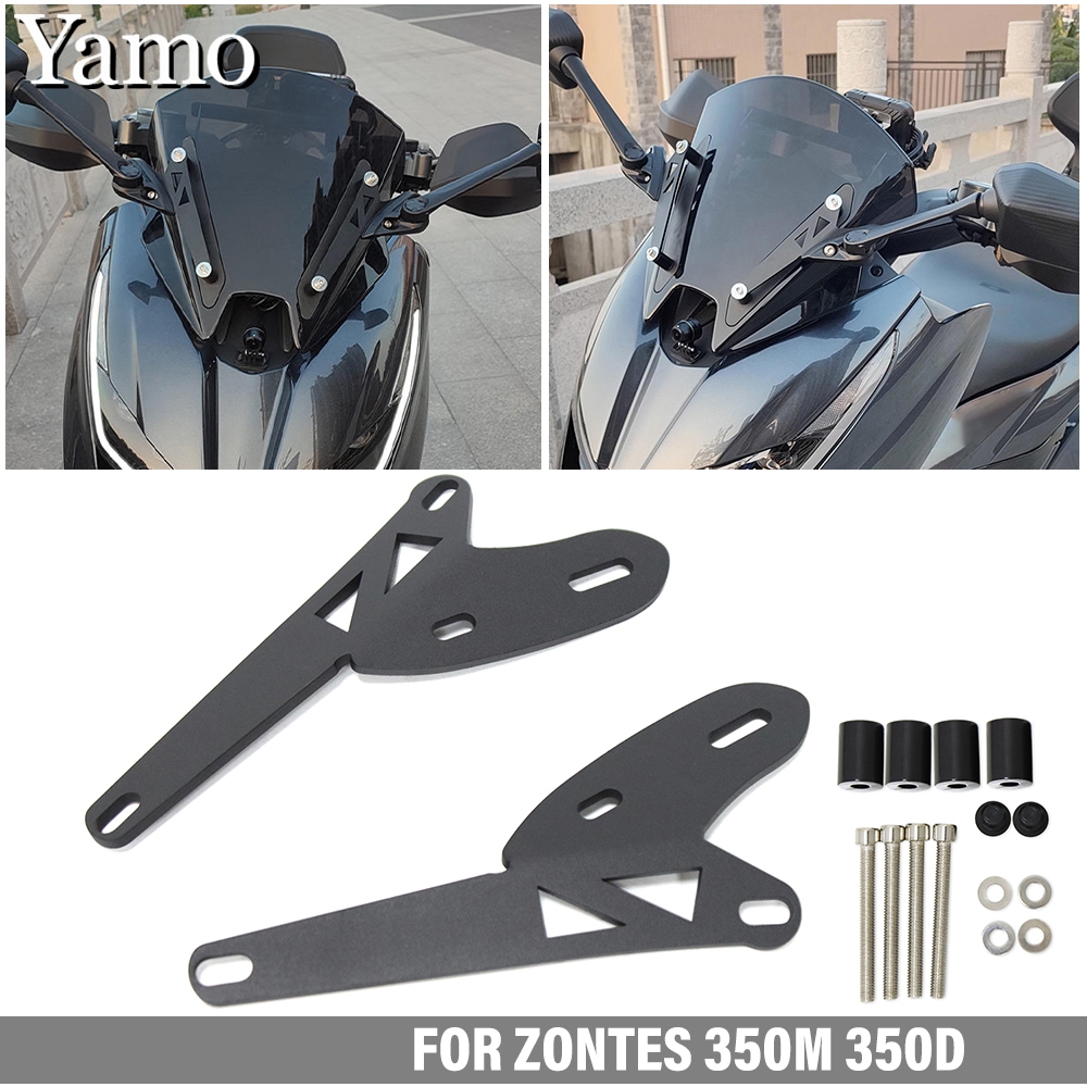 สําหรับ Zontes 350M 350D กระจกมองหลังไปข้างหน้าวงเล็บ Zontes 350 D 350 ...