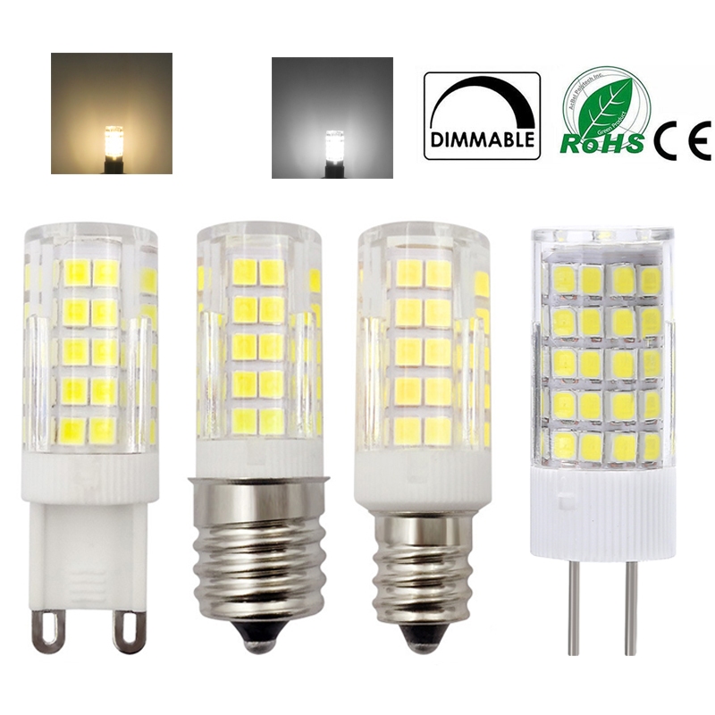 Led เซรามิคโคมไฟข้าวโพด 15W หลอดไฟ 220V Smd สีขาว Warm/Cool White G9 E11 E12 E14 E17 BA15D ...