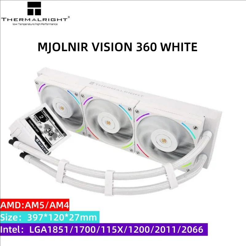 Thermalright MJOLNIR VISION 360 ARGB WHITE หม้อน้ําน้ําเย็นแบบ All-in-one รองรับ LGA1700/115X ...