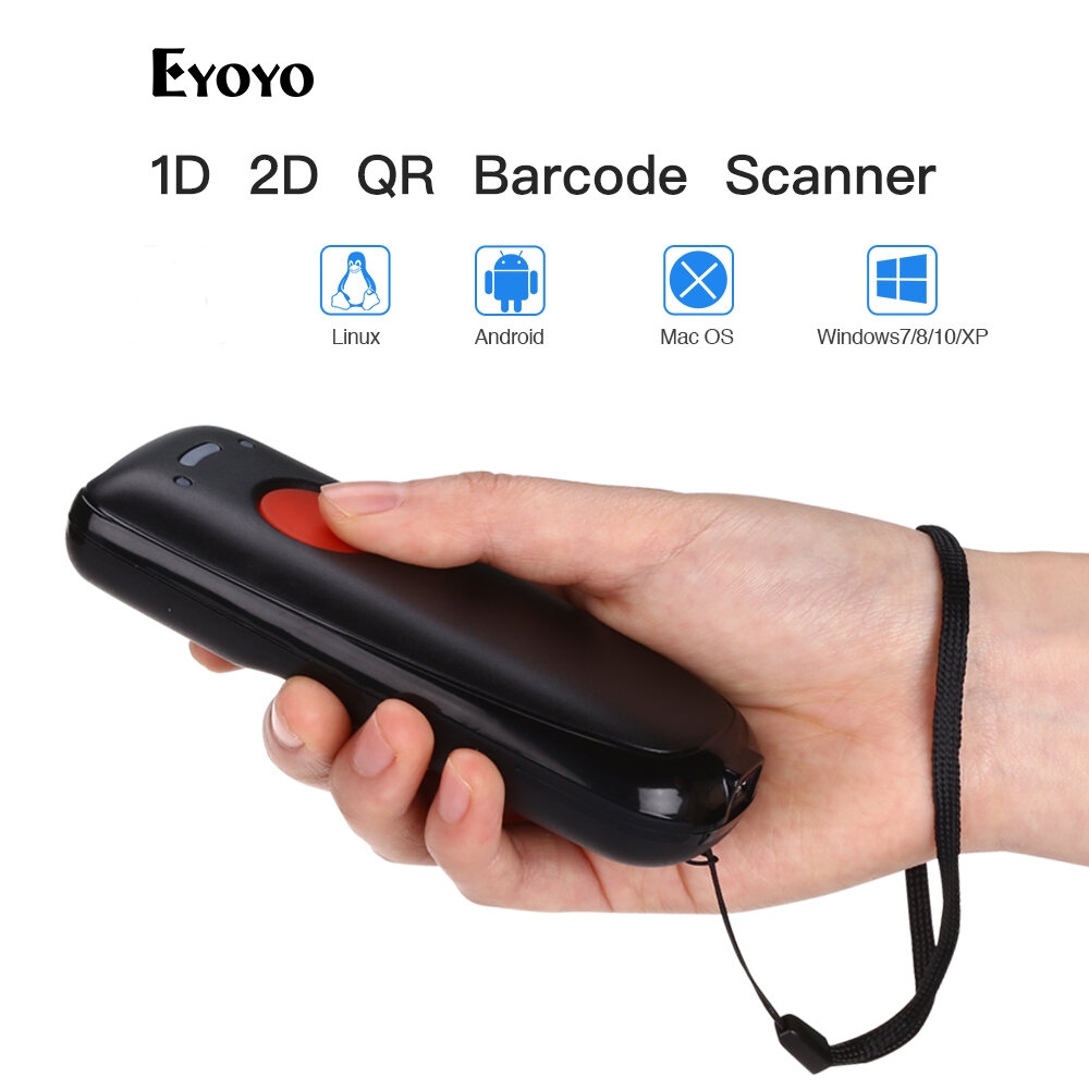 【🔥2D mini scanner🔥】Eyoyo EY-004A Mini Wireless Barcode Scanner 3-in-1 2D Bar Code Reader ใช้งาน ...