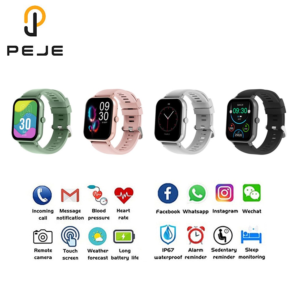 Peje นาฬิกา smartwatch สมาร์ทวอทช์โทรไร้สาย multi -Sport โหมดโทรเตือน ...