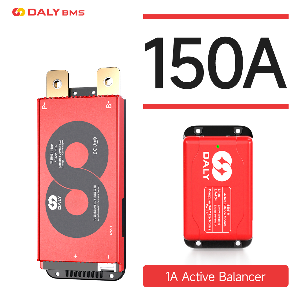 Daly Hardware BMS + ฮาร์ดแวร์ Active Balancer 1A ปัจจุบัน 4S 8S High ...