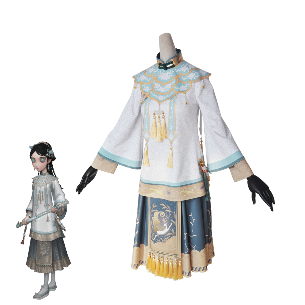 Idv Antiquarian Bai Ze คอสเพลย์เครื่องแต่งกาย Identity V Lady Bai ชุด ...