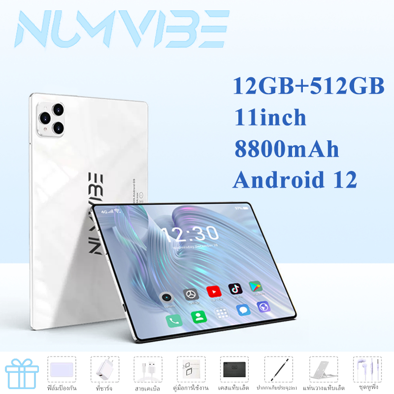 NUMVIBE P60 แท็บเล็ต 11 นิ้ว แท็บเล็ต ซิมคู่ Android 12.0 WIFI 4G/5G ...
