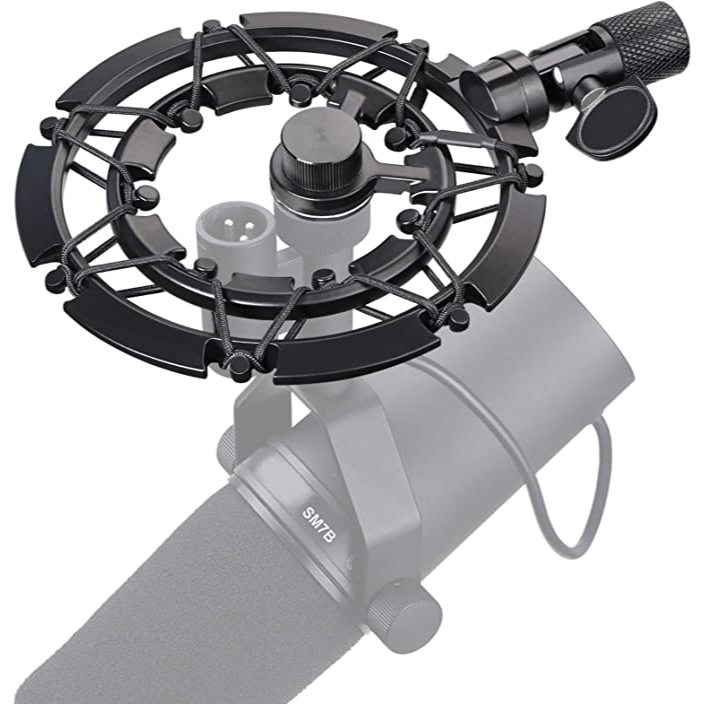 Sm7b Shock Mount ช่วยลดการสั่นสะเทือนเสียงรบกวนการจับคู่ Mic Boom Arm ...