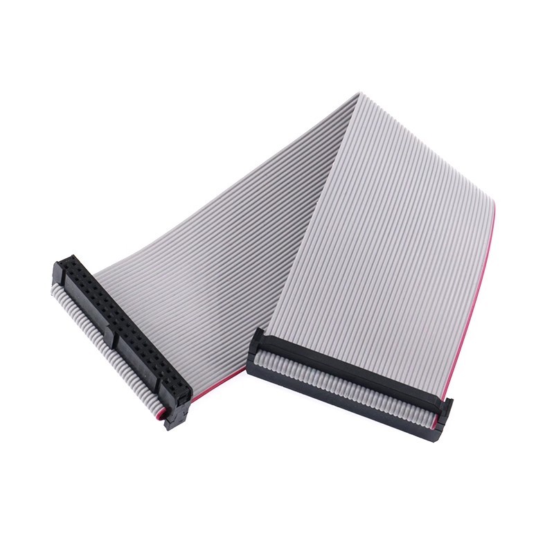 Fc สีเทาแบนสาย Co-directional 2.54 มม.สาย 24/40/64p Crimping Head LED ...