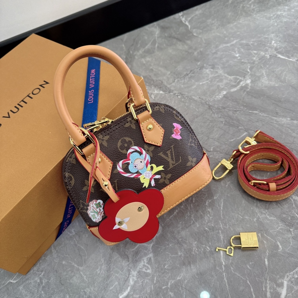 Lv Patent Leather Shell Bag All-Match Classic Simple Messenger Bag ...