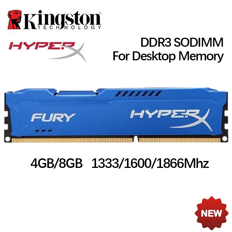Kingston HyperX FURY 4gb 8gb ddr3 1333Mhz 1600Mhz 1866Mhz 240Pin หน่วยความจําเดสก์ท็อป DIMM RAM ...