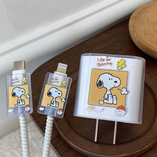 การ์ตูนน่ารัก Snoopy รูปแบบเปลือก Apple iPhone iPad เกราะป้องกัน 18W ...