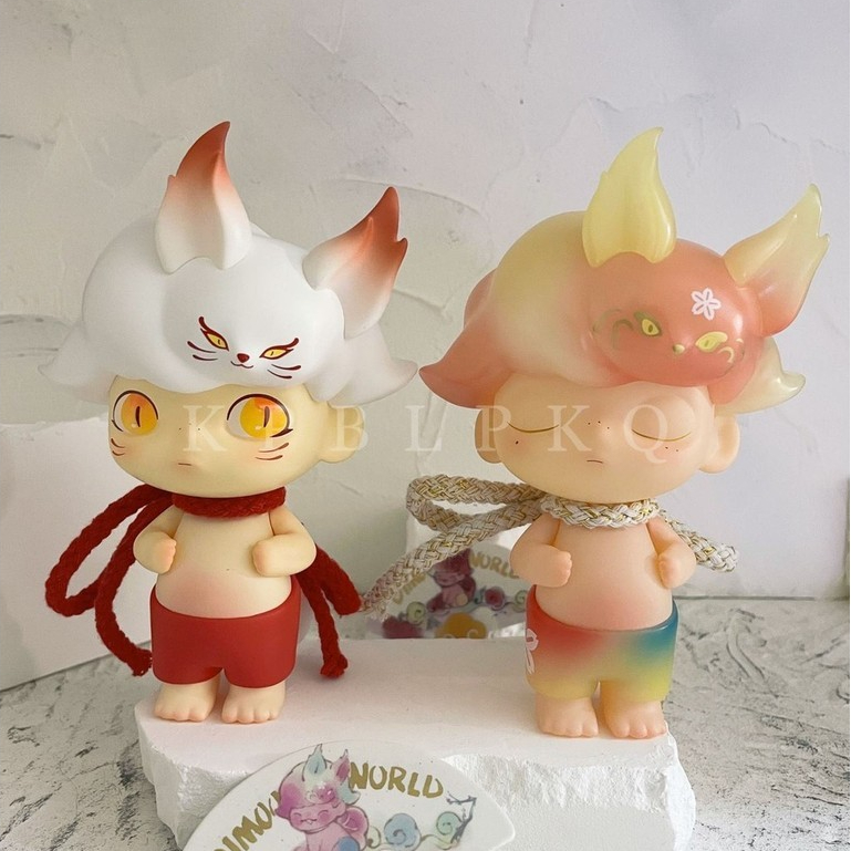 Pop Mart Dimoo Dimoo Big Baby Firefox White Fox Fairy Fox กล่องการ์ด ...