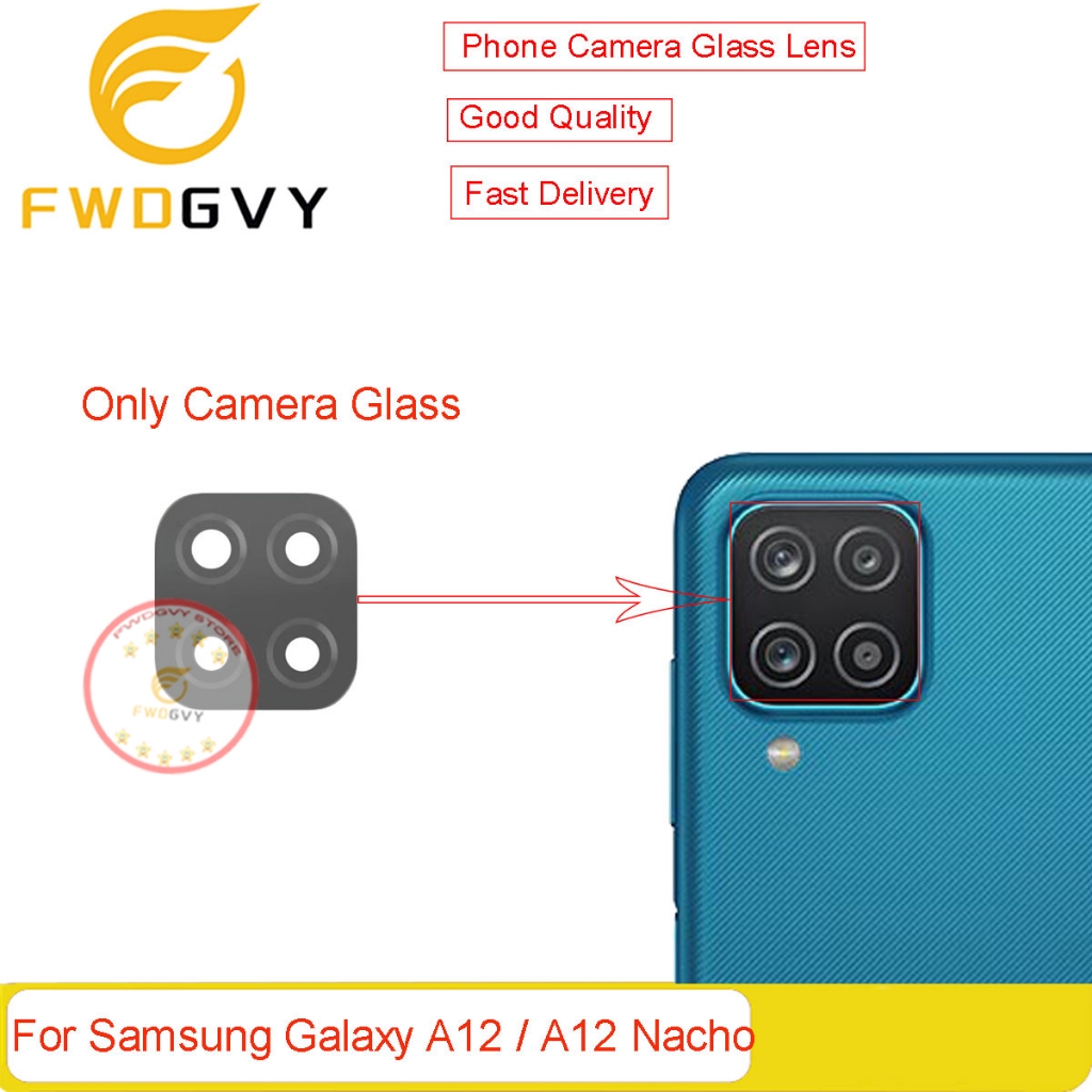 สําหรับ Samsung Galaxy A12 / A12 Nacho เลนส์กล้องด้านหลังด้านหลังพร้อม ...