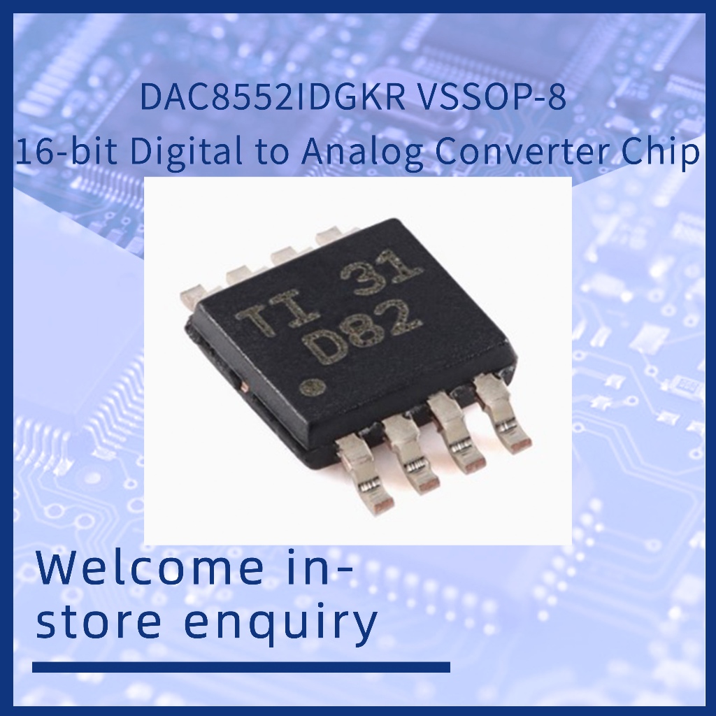 Dac8552idgkr VSSOP-8 ชิปแปลงดิจิตอลเป็นอะนาล็อก 16 บิต | Shopee Thailand