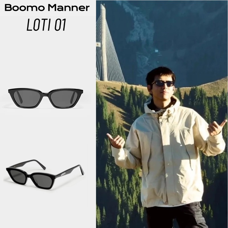 Boomo Manner - LOTI - แว่นกันแดด Cat Eye Unisex เลนส์ไนลอนอะซิเตทสีดําคุณภาพสูง [3003] | Shopee ...