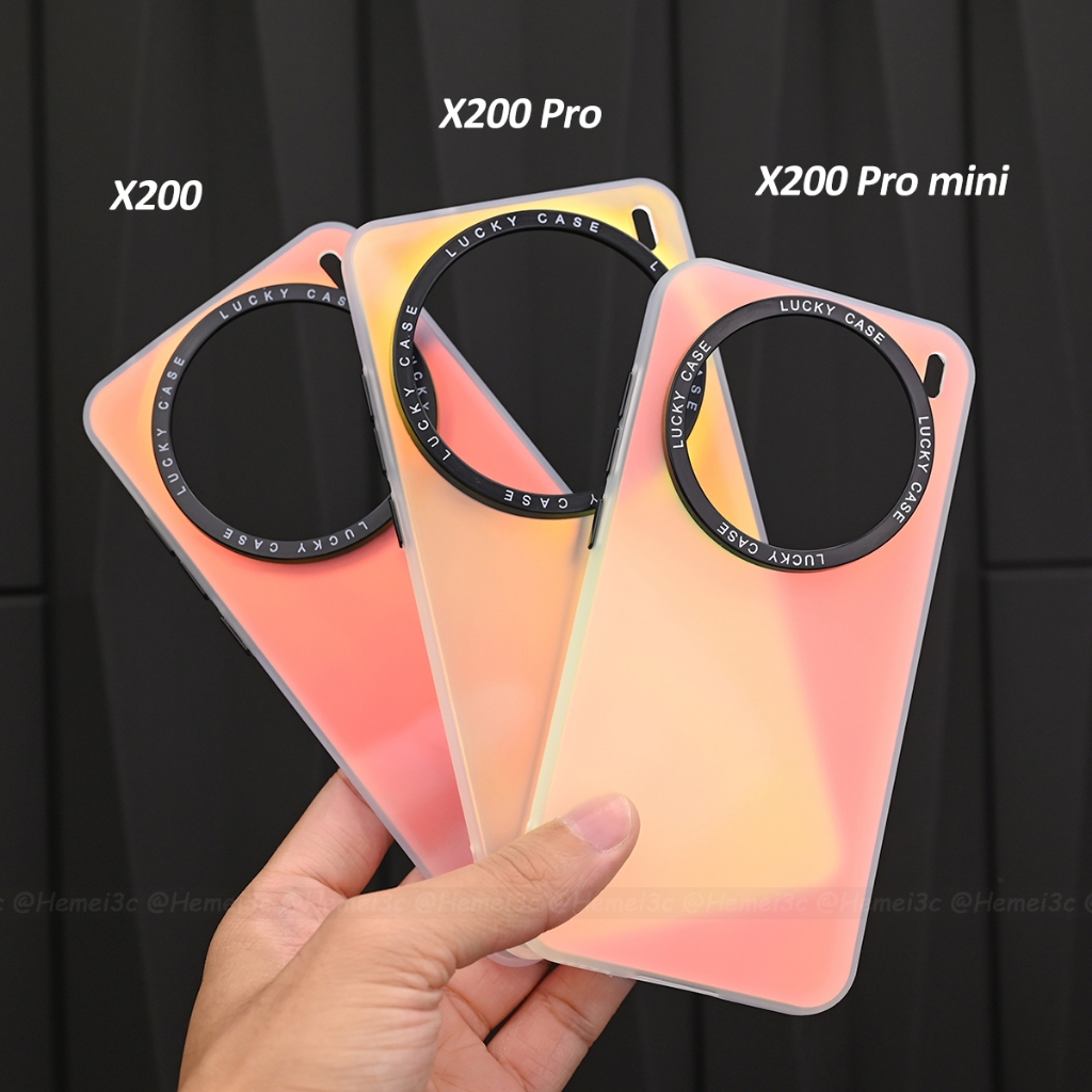 สําหรับ Vivo X200 Pro Mini Casing เคสโทรศัพท์แบบแข็งโปร่งแสงสี | Shopee ...