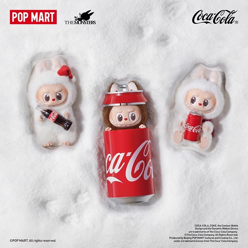 Popmart labu Coca-Cola Series Vinyl Face Mystery Box ของขวัญจี้เขาวงกต ...