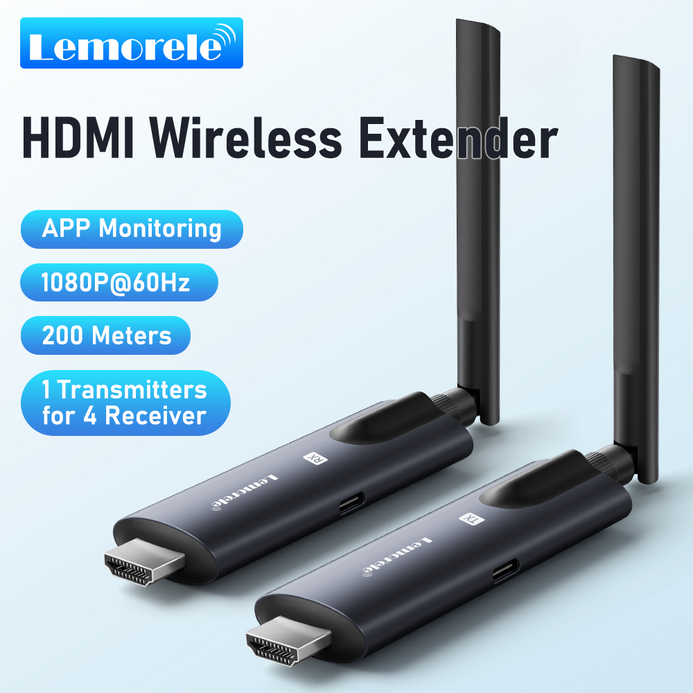 Lemorele R1000 HDMI Wireless Audio Video Transmitter เครื่องส่งสัญญาณ ...