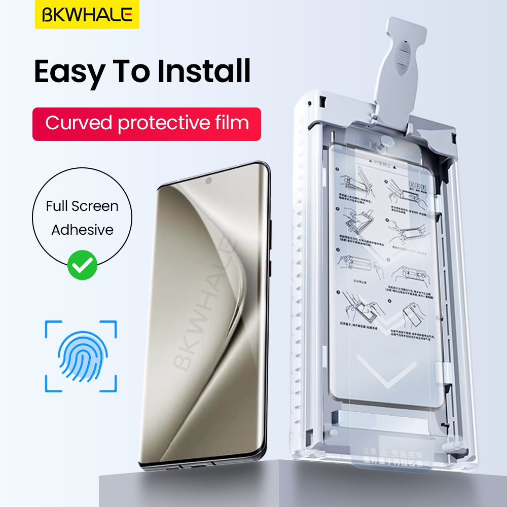 BKWHALE ฟิล์มป้องกันหน้าจอโค้ง นำไปใช้กับ Huawei P70 Pro + P60 P50 P40 Pro Mate 30 40 50 Mate60 ...