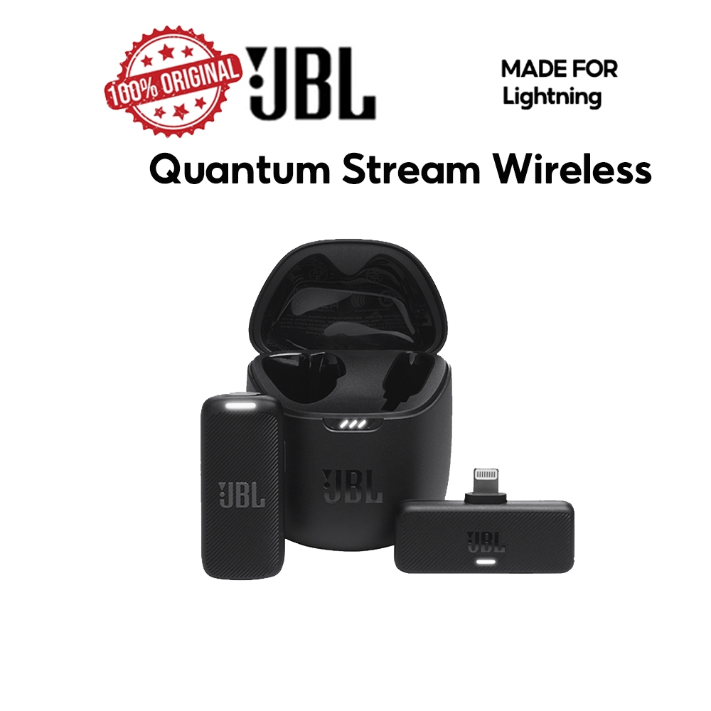 JBL Quantum Stream Wireless Lightning ไมโครโฟนสตรีมมิ่งไร้สายที่สวมใส่ได้, บันทึกที่ชัดเจน ...