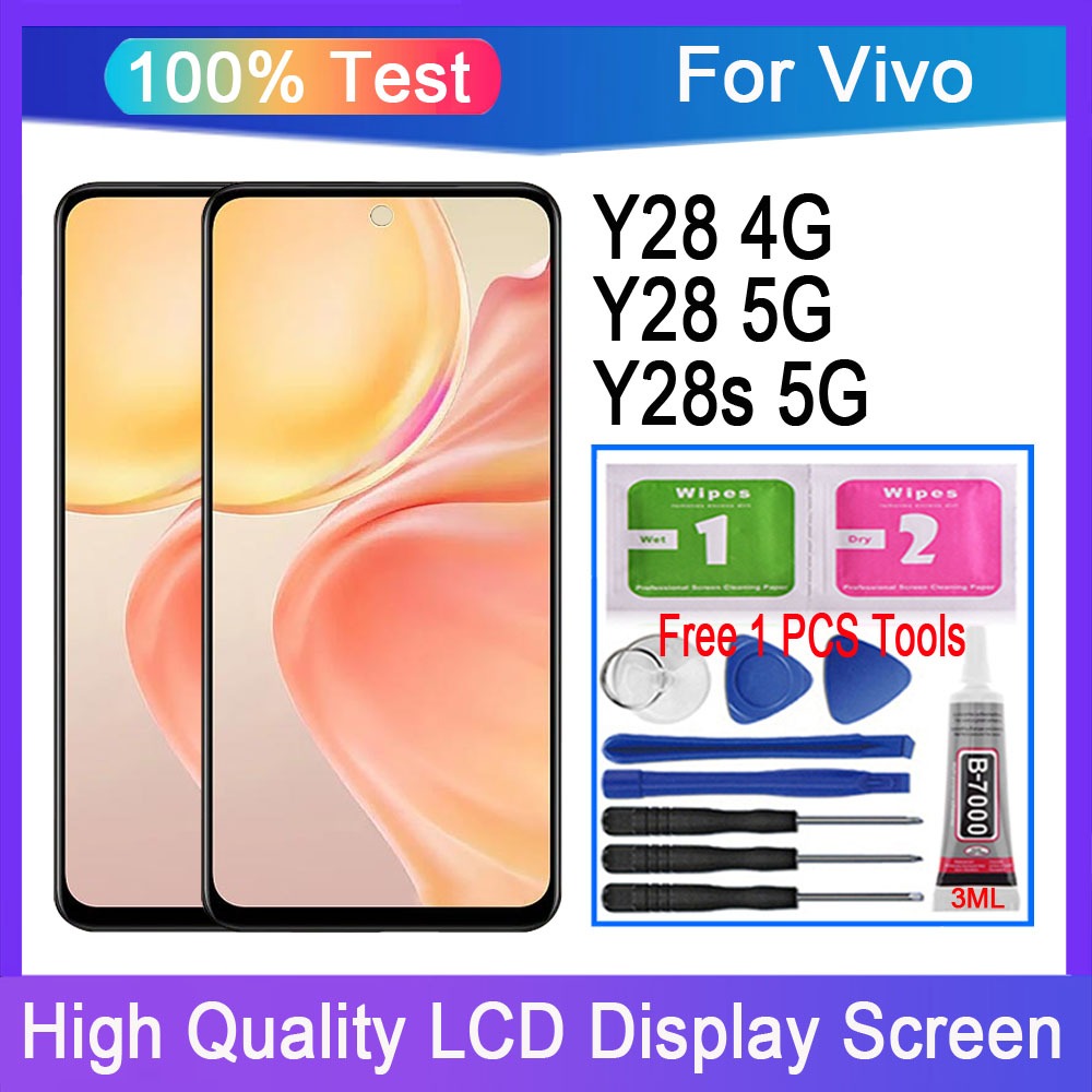 หน้าจอ LCD Vivo Y28 4G 5G, Y28s 5G จอแสดงผล LCD หน้าจอสัมผัสพร้อมการเปลี่ยนกรอบ | Shopee Thailand