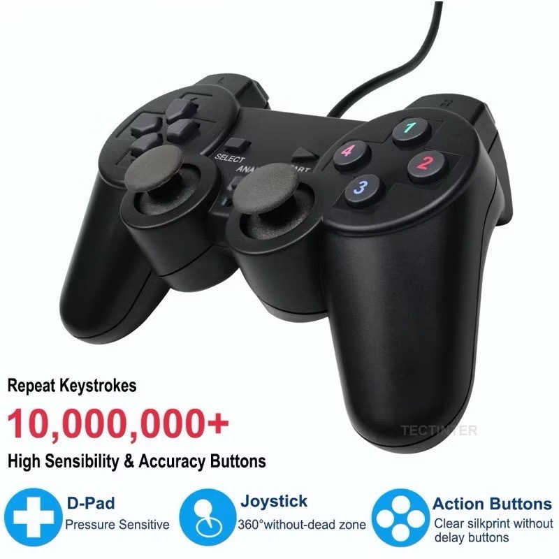 Game Joy จอยสติ๊กเกมแบบมีสาย USB สำหรับคอนโทรลเลอร์พีซี จอยเกมส์ จอย ...