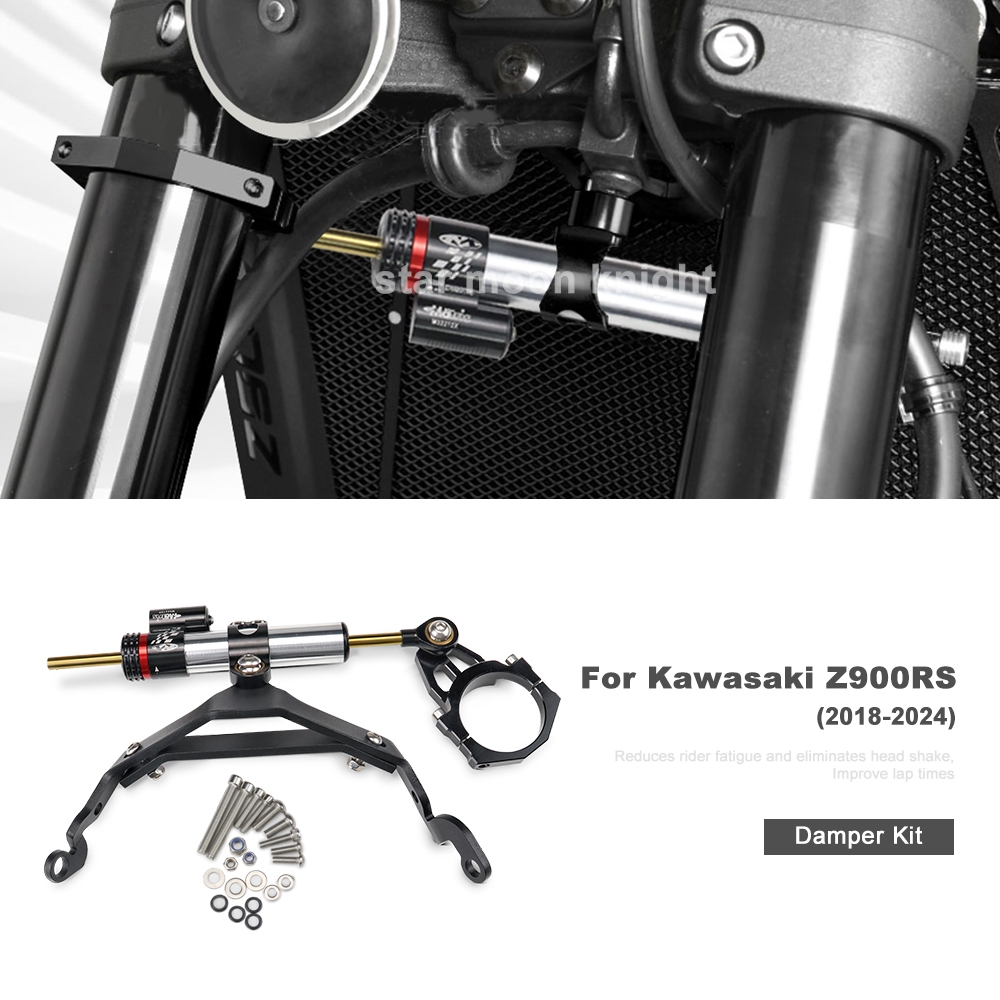 สําหรับ Kawasaki Z900RS Z900 โช้คอัพพวงมาลัย Mount Z 900RS Handlebar ...