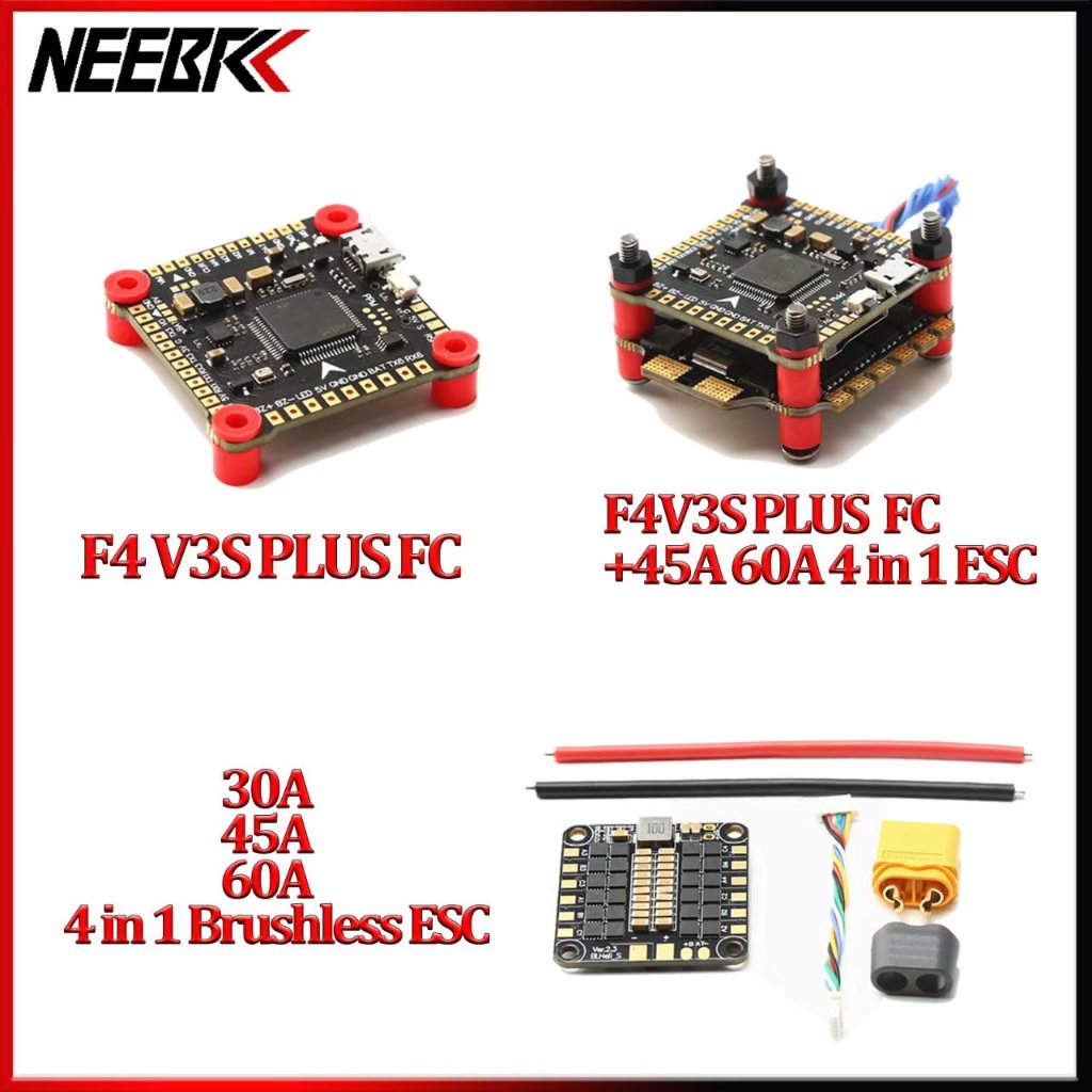 Neebrc F4V3S F4 V3 V3S PLUS FC Flight Controller Board บารอมิเตอร์ OSD BLS 4 in 1 30A 45A 60A ...