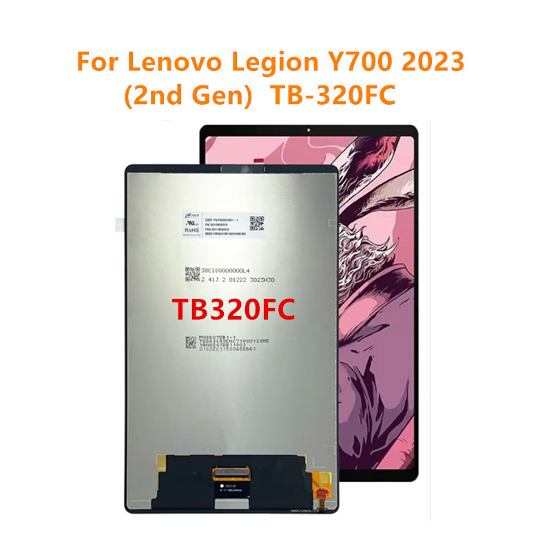 8.8 นิ้วสําหรับ Lenovo Legion Y700 2023 (2nd Gen) TB320FC TB-320FC จอแสดงผล LCD Touch Screen ...