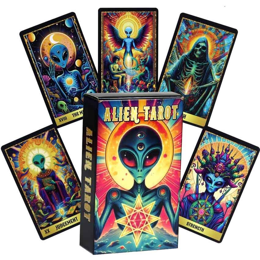 The Alien Tarot Deck 78 ชิ้น การ์ดเกมไม่มีคู่มือ | Shopee Thailand
