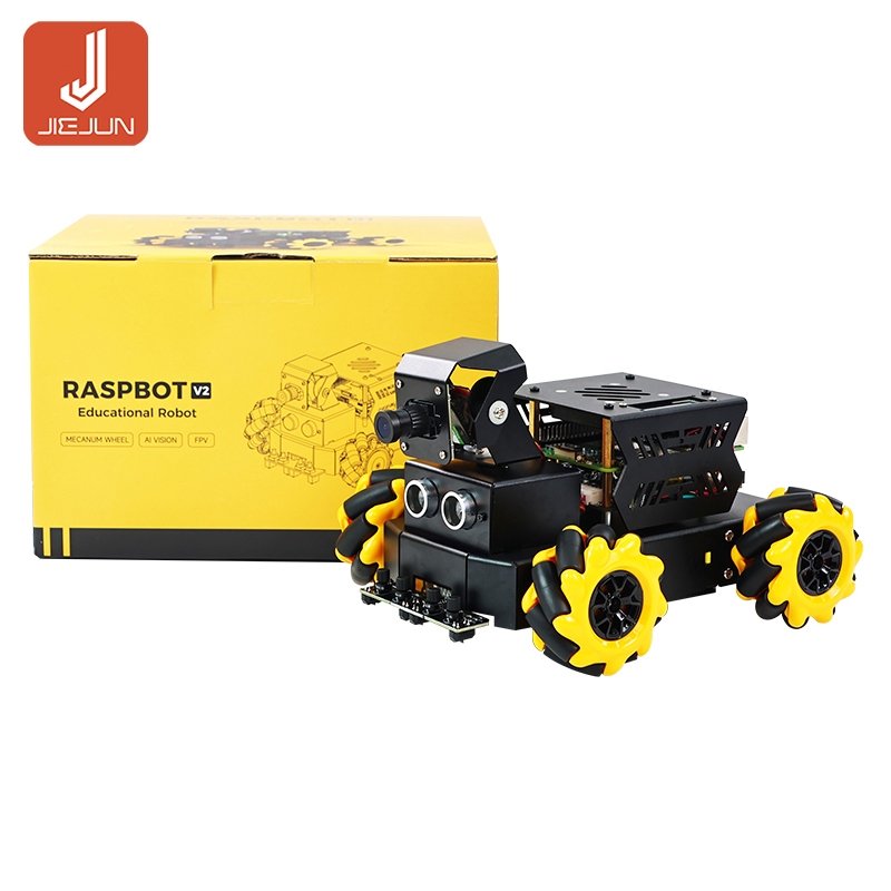 Raspberry PI 5 AI Vision รถ McNum Wheel หุ่นยนต์ ROS การจดจํากล้อง WIFI ...